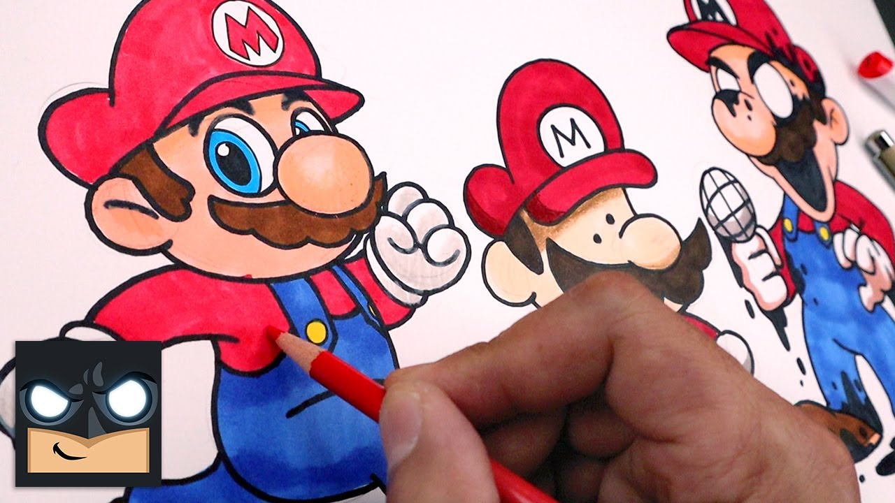Drawing SUPER MARIO | FNF MARIO | MARIO.EXE | YouTube Studio Art - YouTube