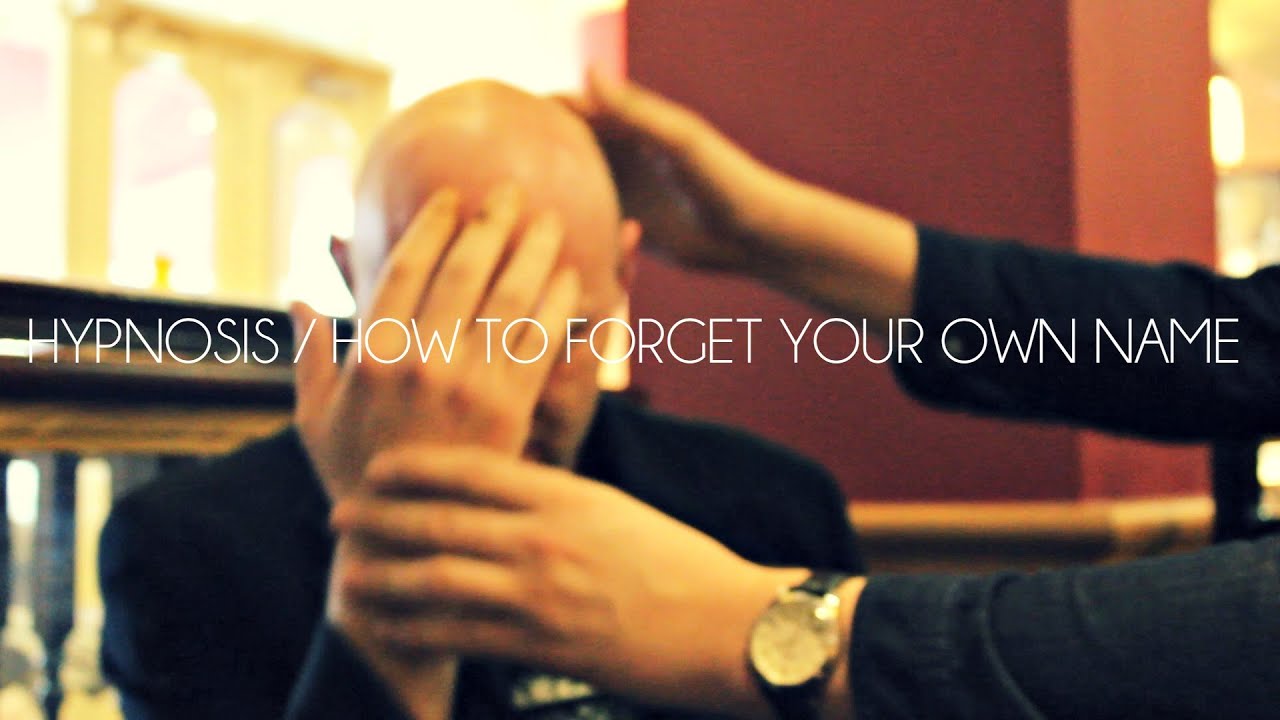 Hypnosis / How to forget your own name - YouTube