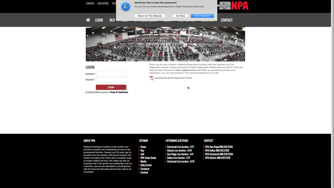 HOW TO REGISTER WITH NATIONAL POWERSPORT AUCTIONS - YouTube
