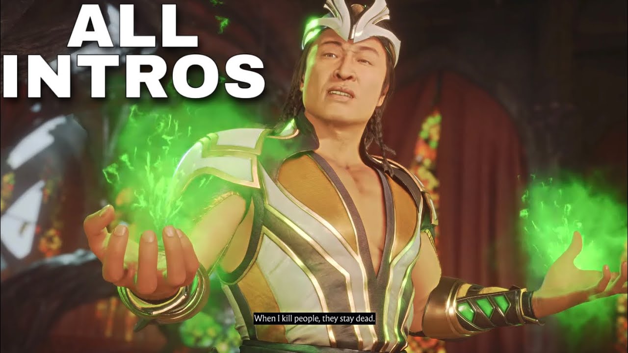MORTAL KOMBAT 11 Shang Tsung All Intro Character Dialogues MK11 - YouTube