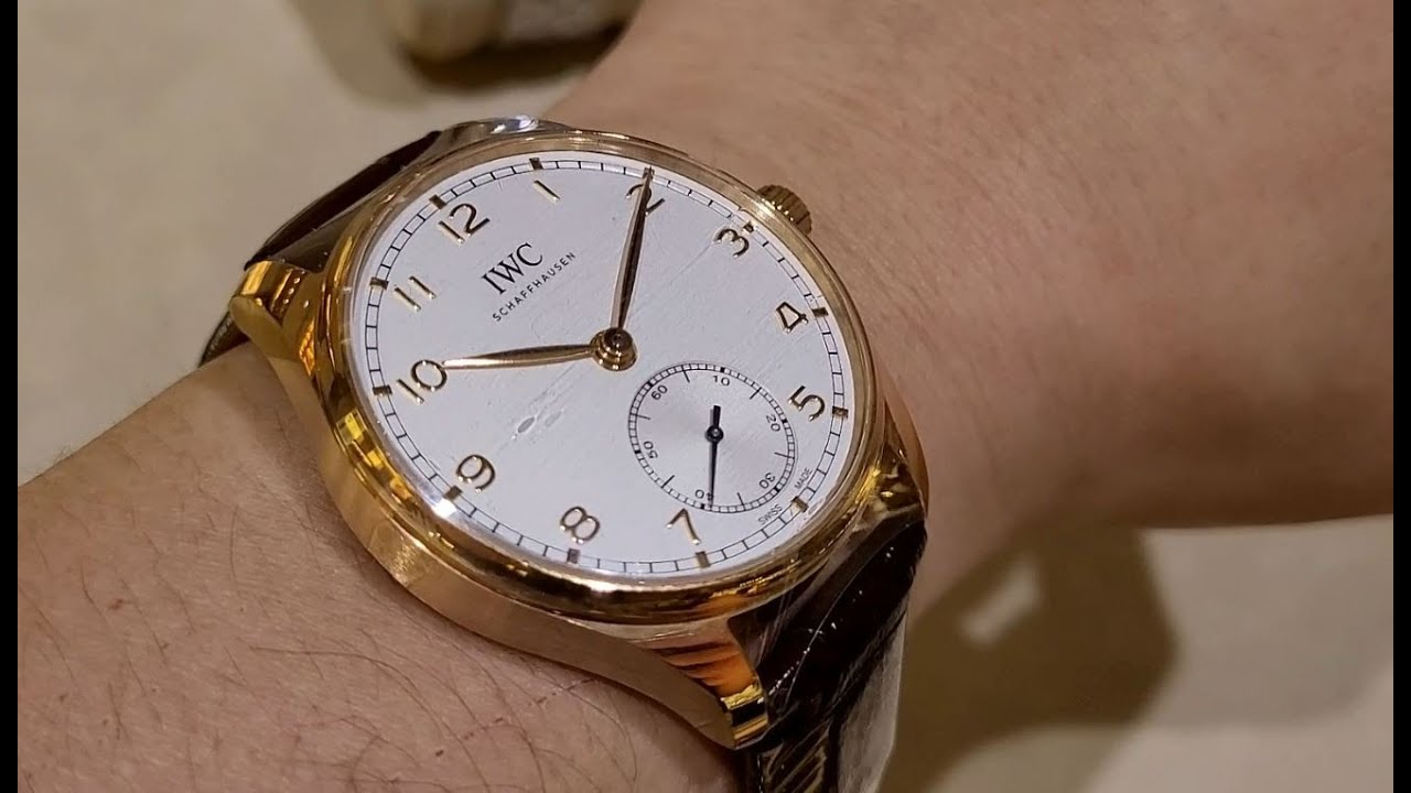 IWC PORTUGIESER AUTOMATIC 40 YELLOW GOLD IW358306 - YouTube
