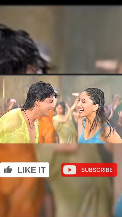 koi ladki hai jo wo hasti hai barish hota hai🌧️|🎵 ️#ShahRukh Kha #Madhuri Dixit #shorts#ytshorts ...