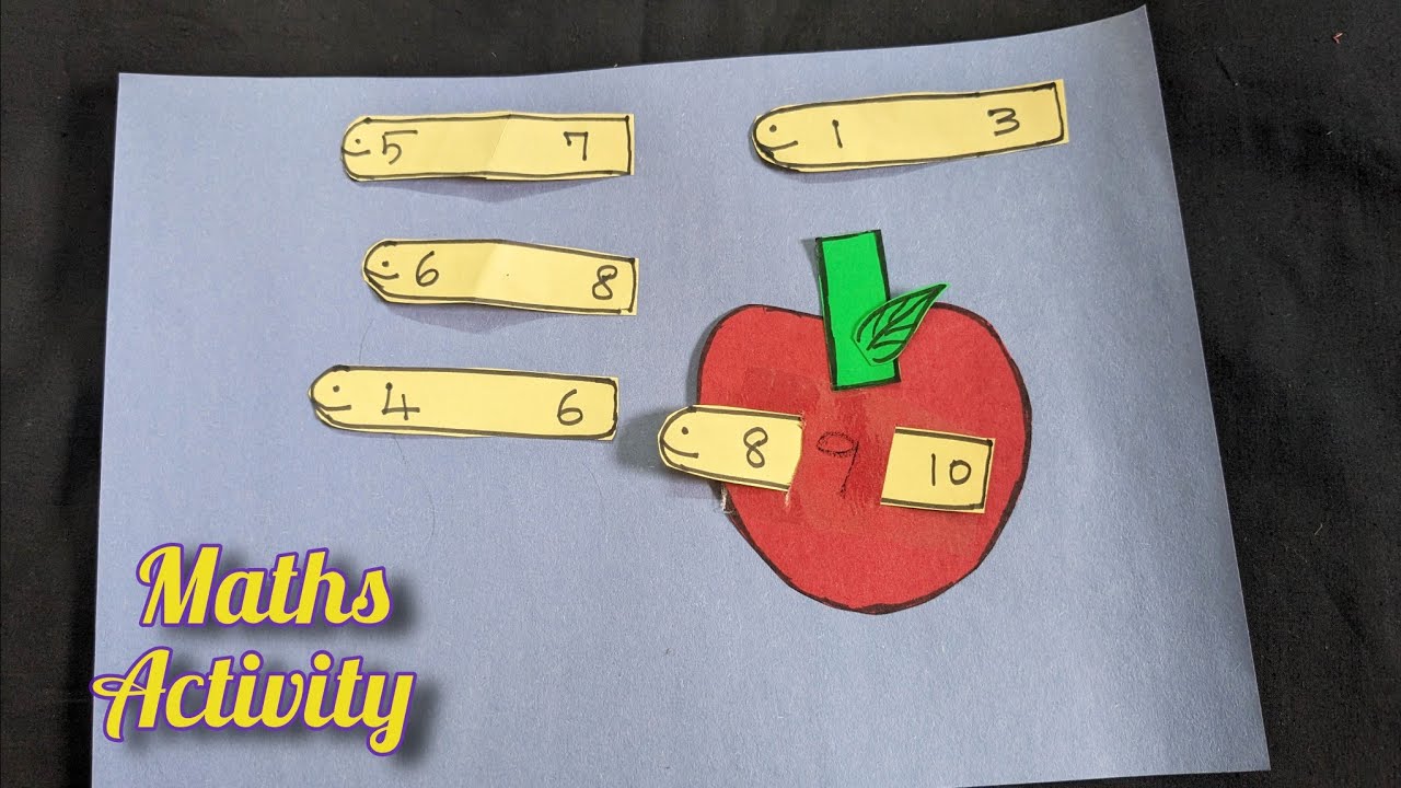 Maths missing number activity/Maths activity/tlm/Simple DIY ...