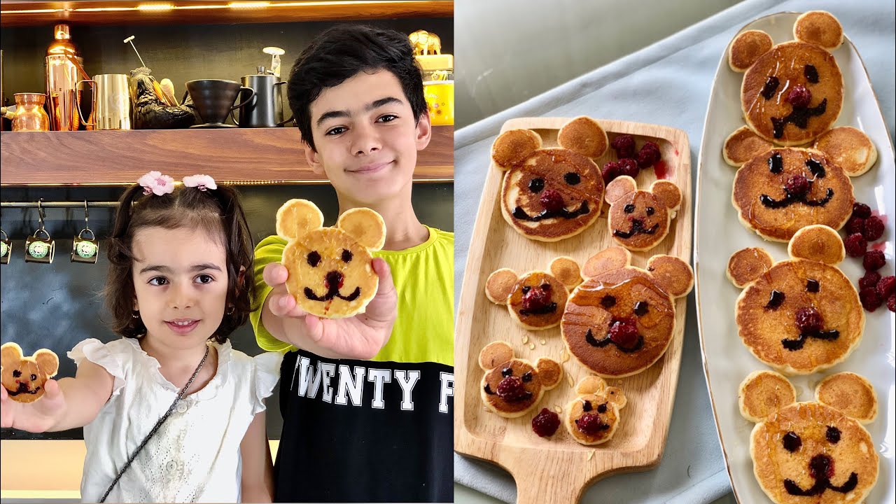 Bear pancake#food #cooking - YouTube
