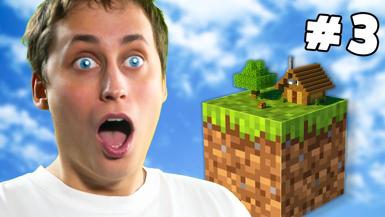 VI SPELAR MINECRAFT PÅ ETT BLOCK - YouTube