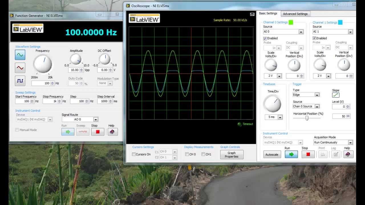 MyDaq Tutorial: Connecting Circuitry and using the Oscilloscope and ...