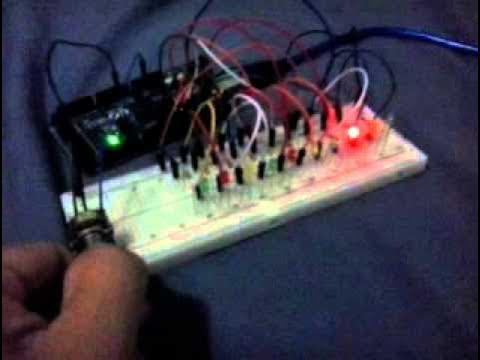 Efeito nos leds com potênciometro e arduíno - YouTube