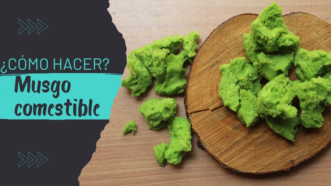 COMO HACER 😍MUSGO O PASTO COMESTIBLE🌳 / FACIL Y RAPIDO @DulceArte7 ...