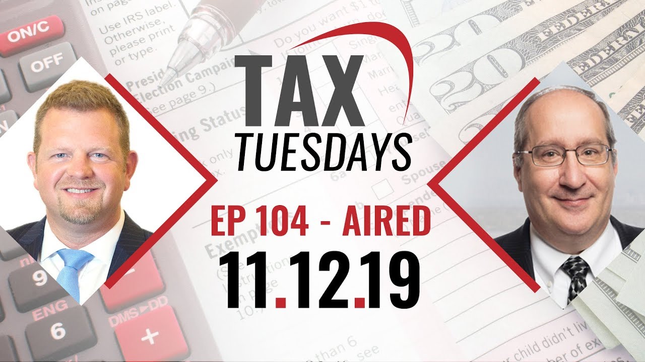 Tax Tuesday w Toby Mathis - Nov 12, 2019 EP 104 - YouTube