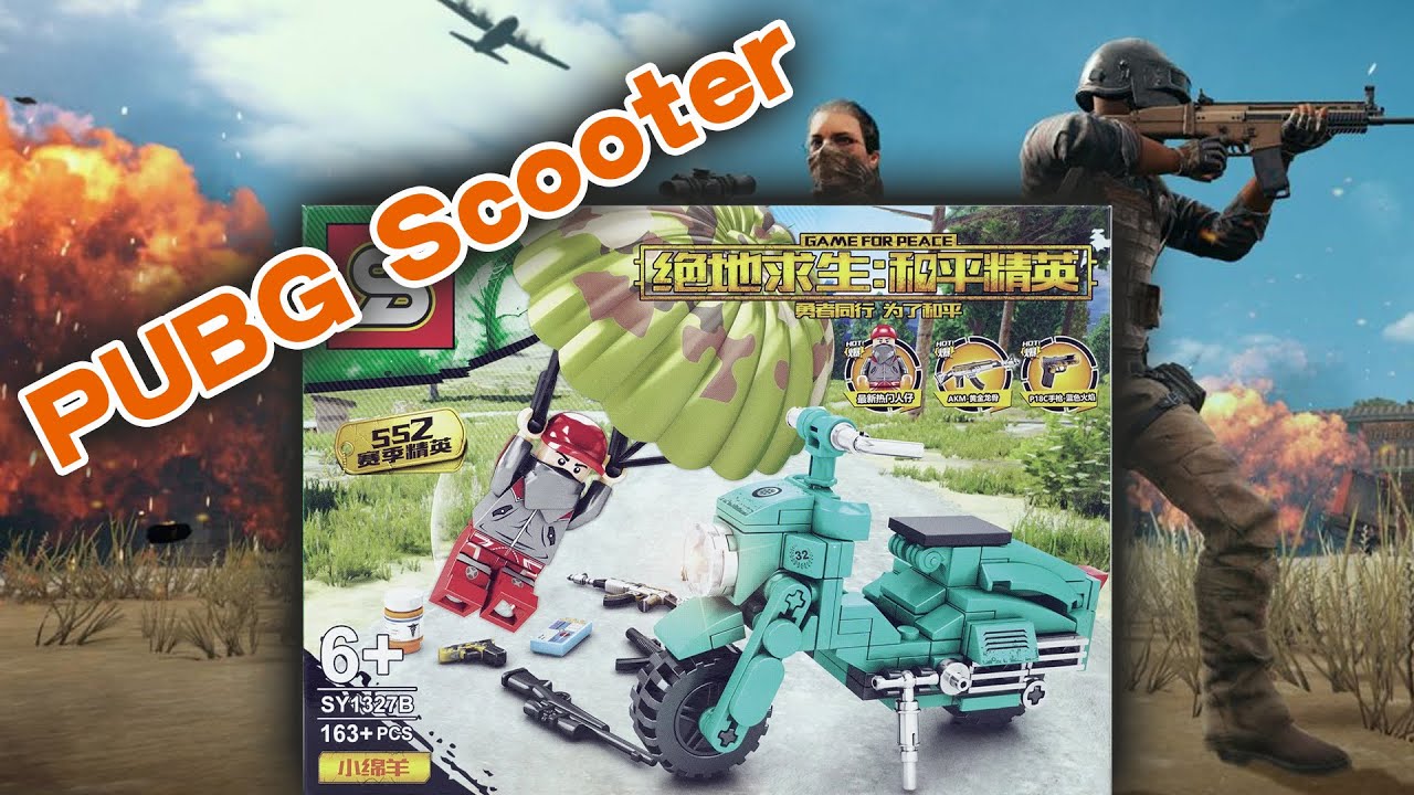 Lego PUBG Vehicles 2/4: PUBG Scooter Brick Set Unbox & Speed Build ...