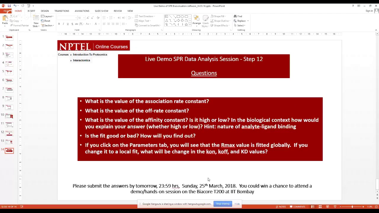 Live session on SPR data analysis - YouTube