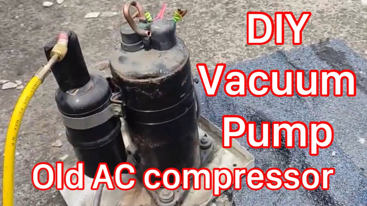 How to Make Vacuum pump from Old AC compressor - YouTube