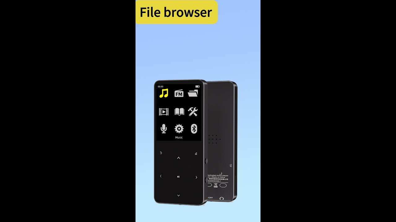 MP3 Player File Manager Operation Guide#mp3player #mp3 #touch #recorder ...