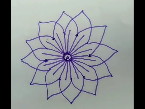 Rangoli - 3 Dots Padmam Design - YouTube
