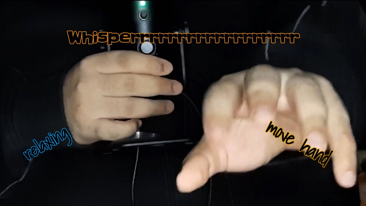 ASMR Whisper to ears , Move hand , trigger words - YouTube