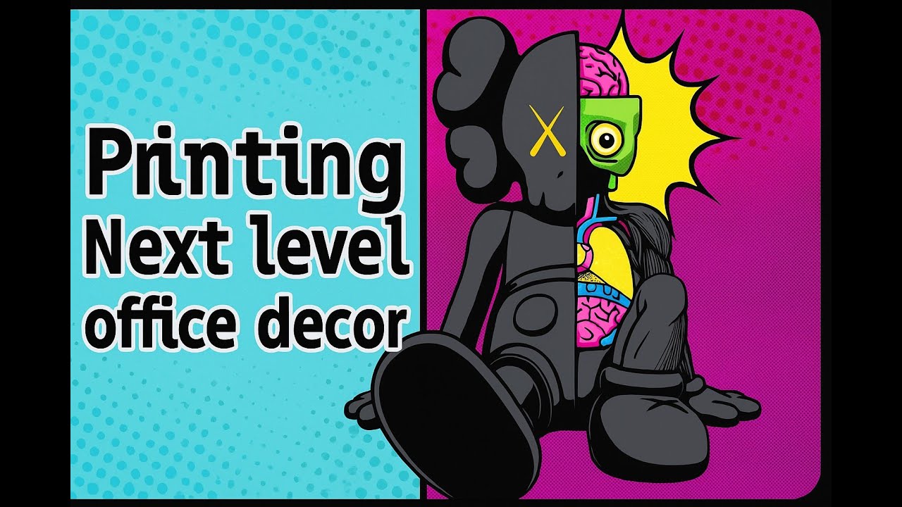 Next Level Office Decor KAWS Style Pop Art Board with Magnetic Thought ...