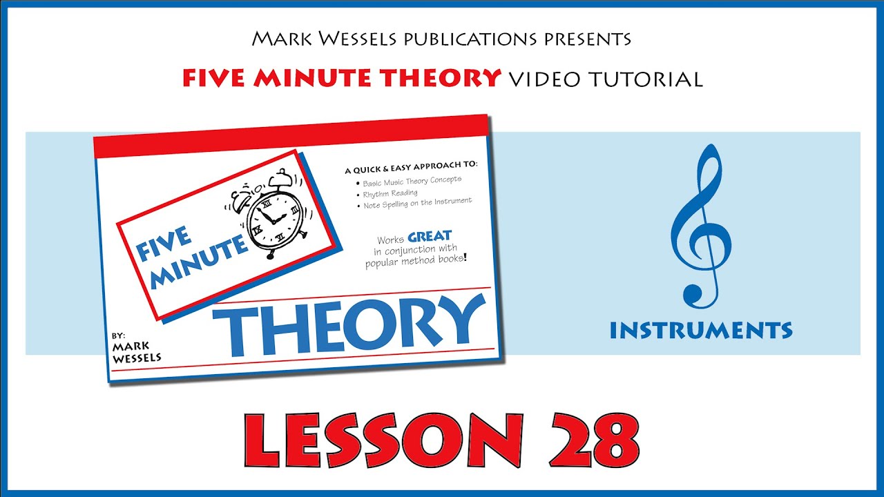 5 Minute Theory Video Tutorial: LESSON 28 (Treble Clef Instruments ...