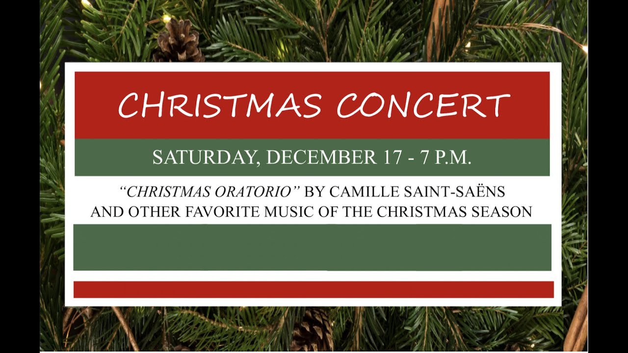 Christmas Concert - Saturday, December 17 - 7PM - YouTube