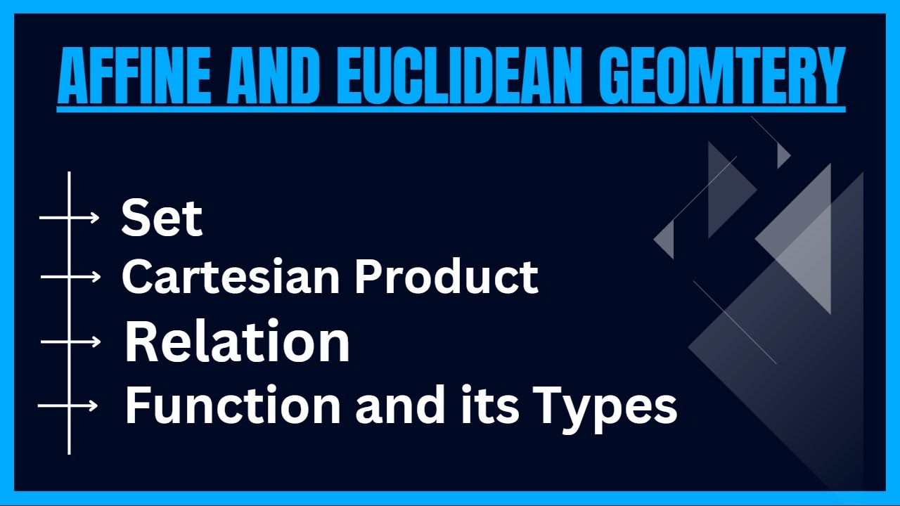 Set and Cartesian Product | Relation, Function and its types | Lec_1 ...