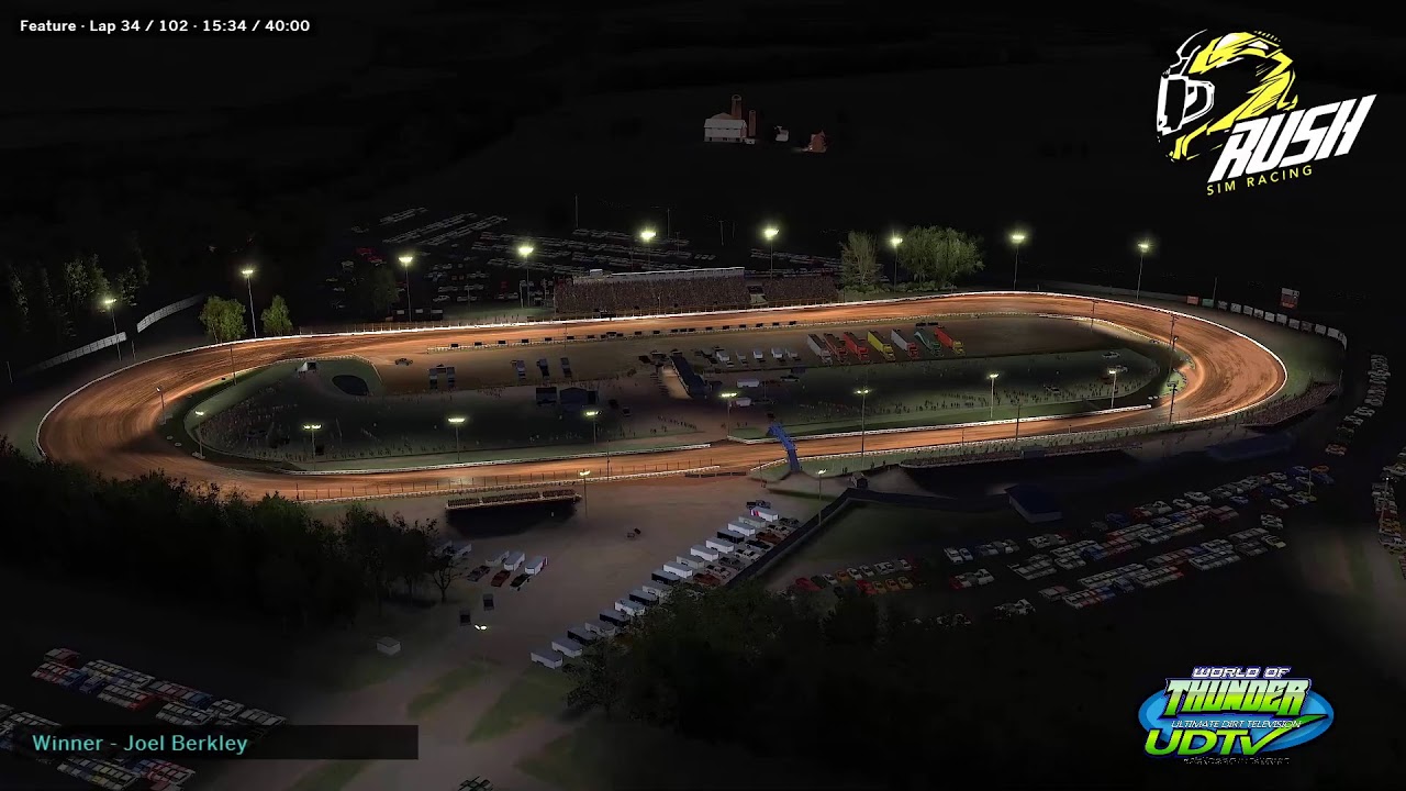 Rush Sim Racing Midget Super League at Williams Grove Round 10 - YouTube