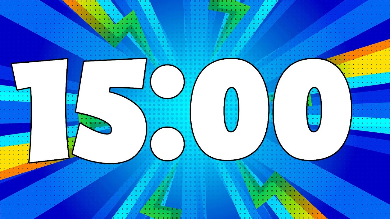 Blue Comic Book Countdown Timer [15:00] - YouTube