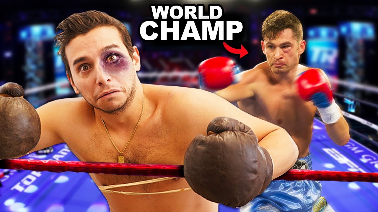 I fought a world champion boxer... (YouTuber vs Pro) - YouTube
