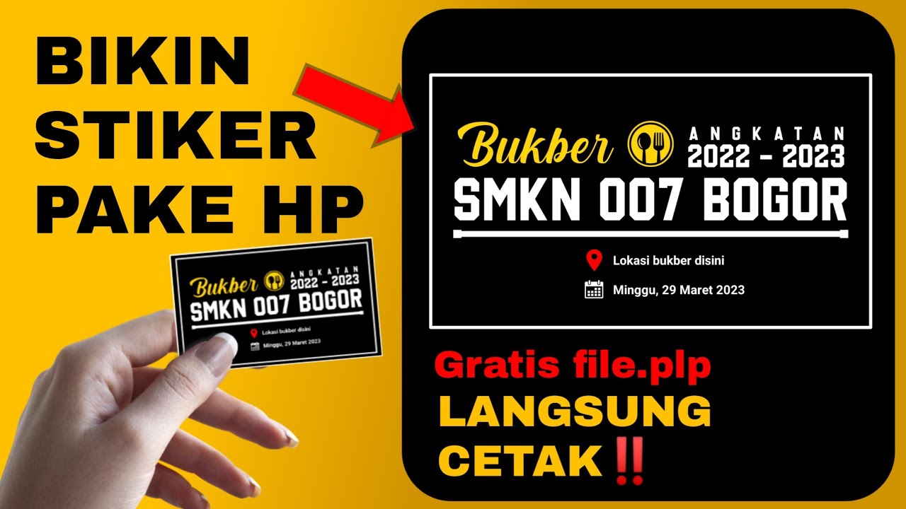 Stiker undangan BUKA BERSAMA | Cara membuat stiker di pixellab - YouTube