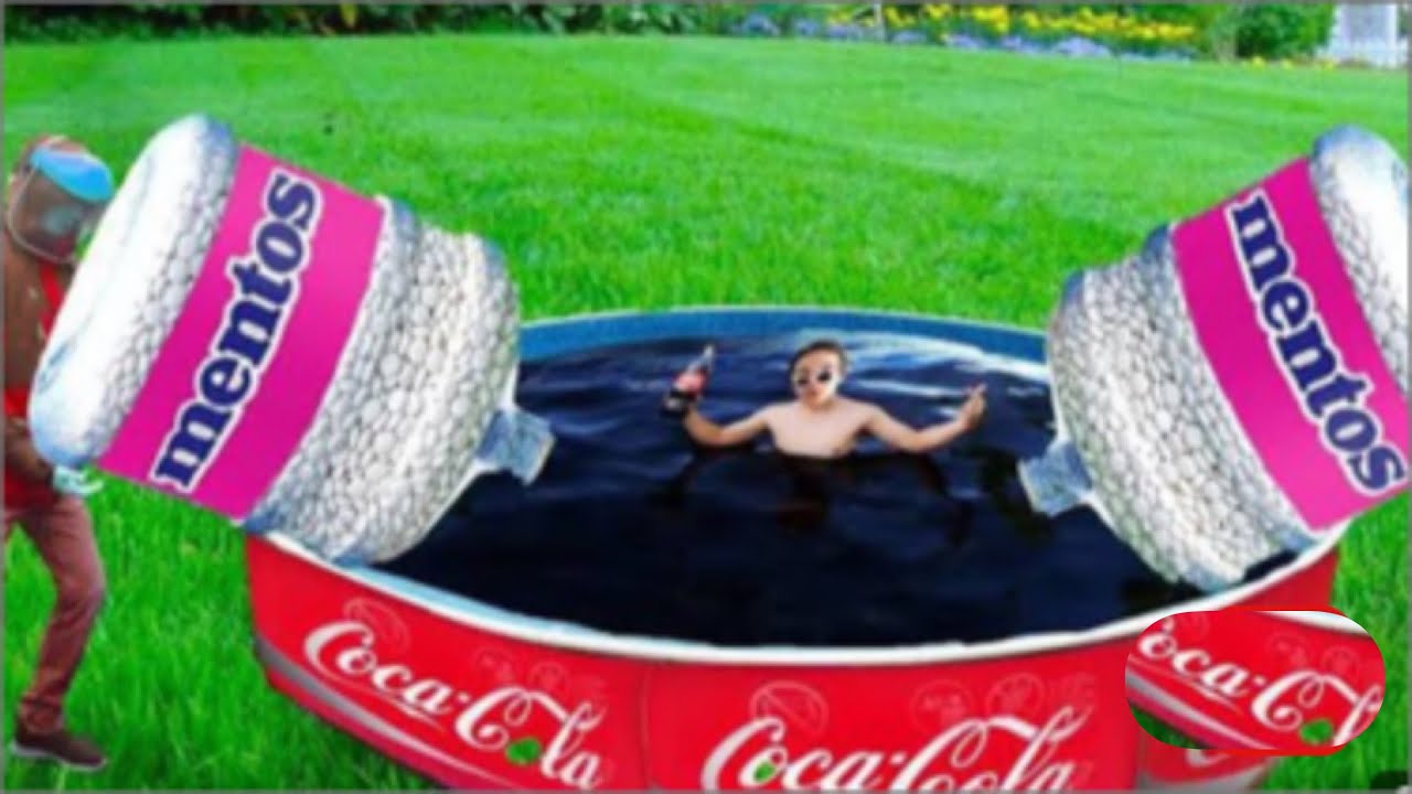 Explosion of coke, Fanta, sprite, Pepsi and mentos 😱😱😱 - YouTube