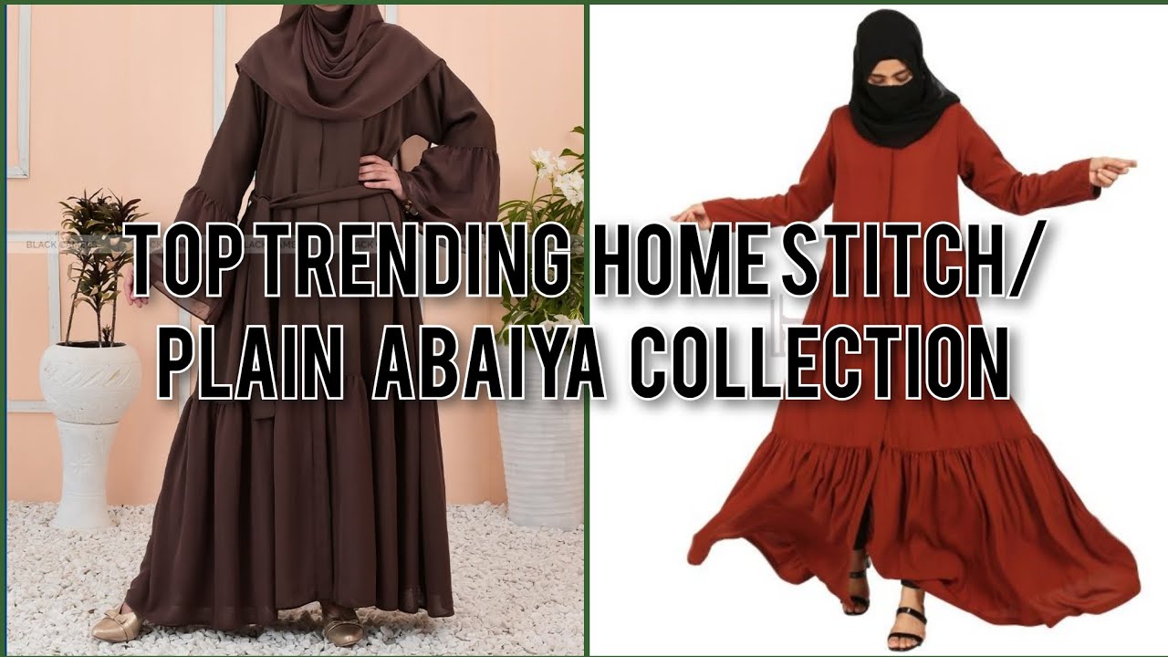 Top trending home stitch/plain abaiya collection 😍🥰#fashion #girl #top ...