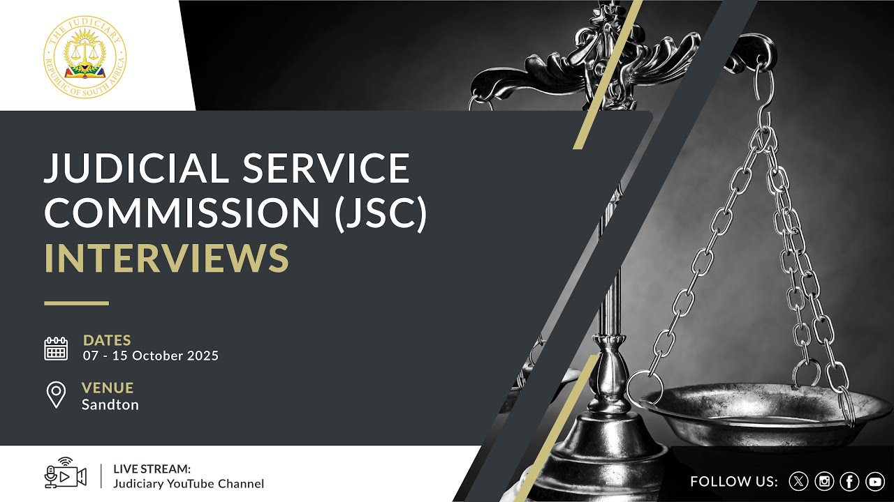 Judicial Service Commission Interviews: 08 October 2025 - YouTube