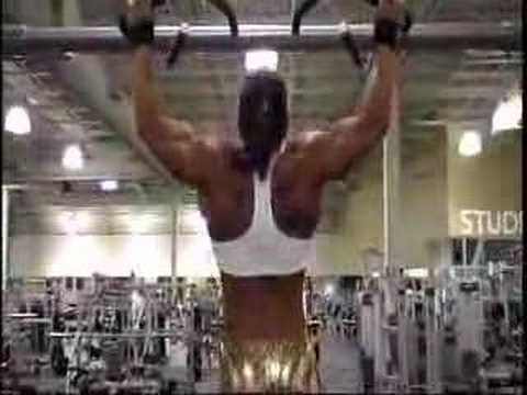 Pastor Candy Canary's Wide-Grip Pullups - YouTube