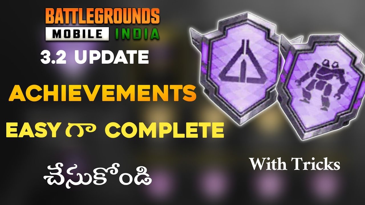 Bgmi 3.2 Update Achievements Easy గా Complete చేసుకోండి | Bgmi 3.2 ...