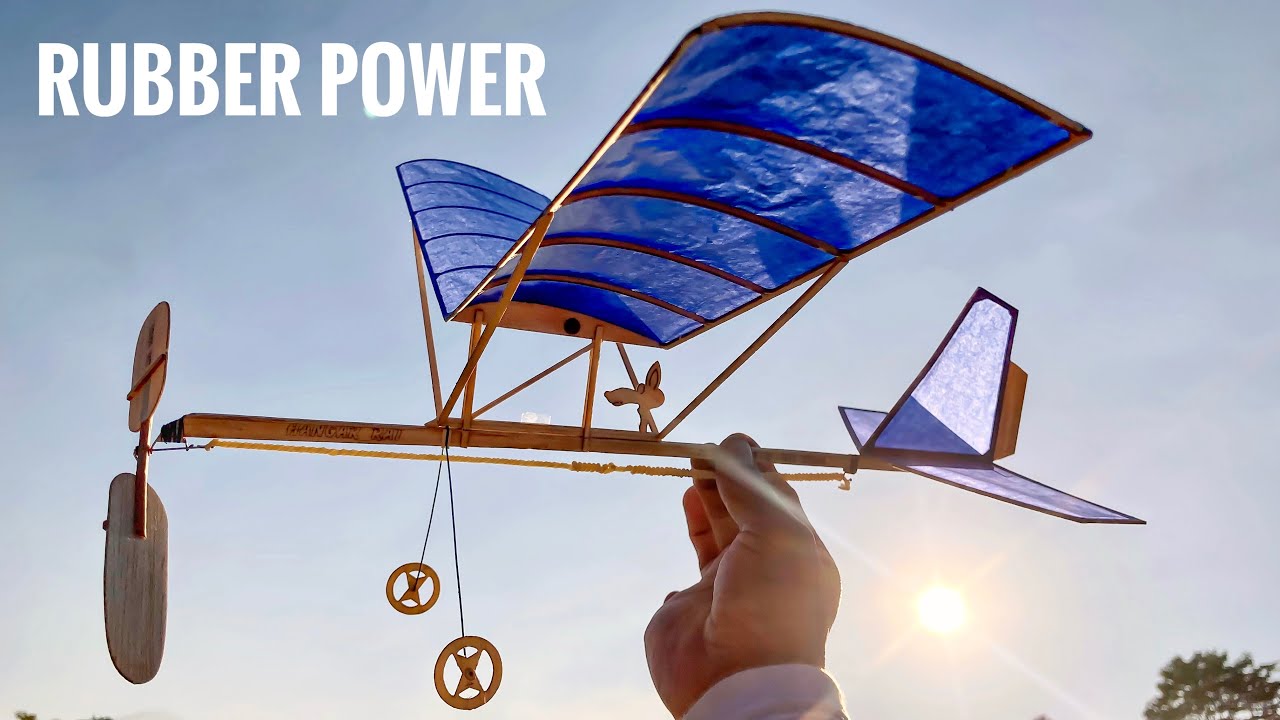 Lovely flight hangar rat rubber powered - YouTube