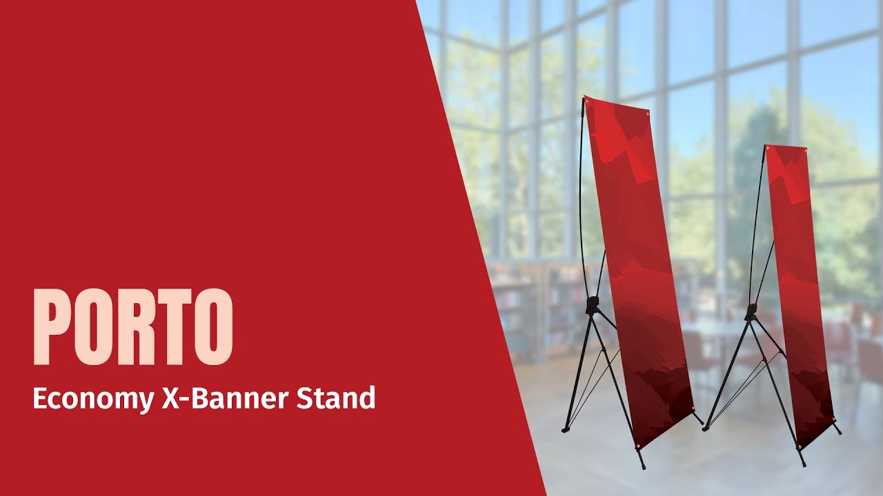 The Porto · Economy X-Banner Stand · Tension Display - YouTube