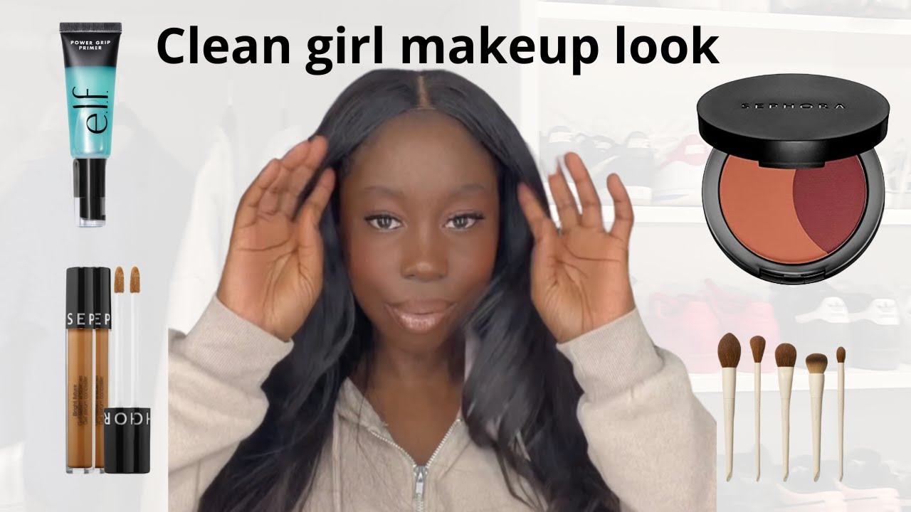 CLEAN GIRL MAKEUP LOOK | USING AFFORDABLE PRODUCTS - YouTube