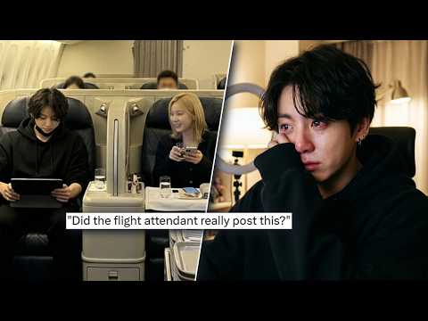 Flight attendant EXPOSES Jungkook & Winter On Plane To Tokyo? BTS Member CRIES! LEGAL ACTION TAKEN?