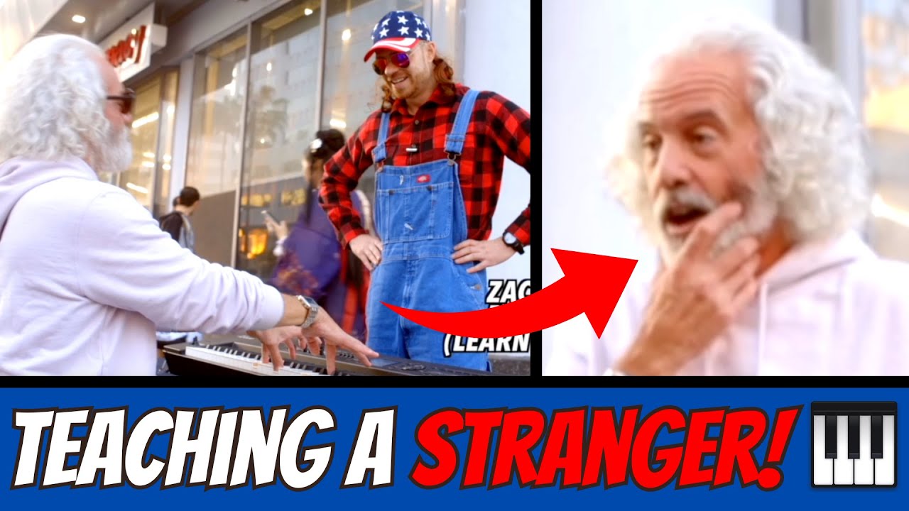 Hillbilly Teaches a Stranger Piano 🎹 - YouTube