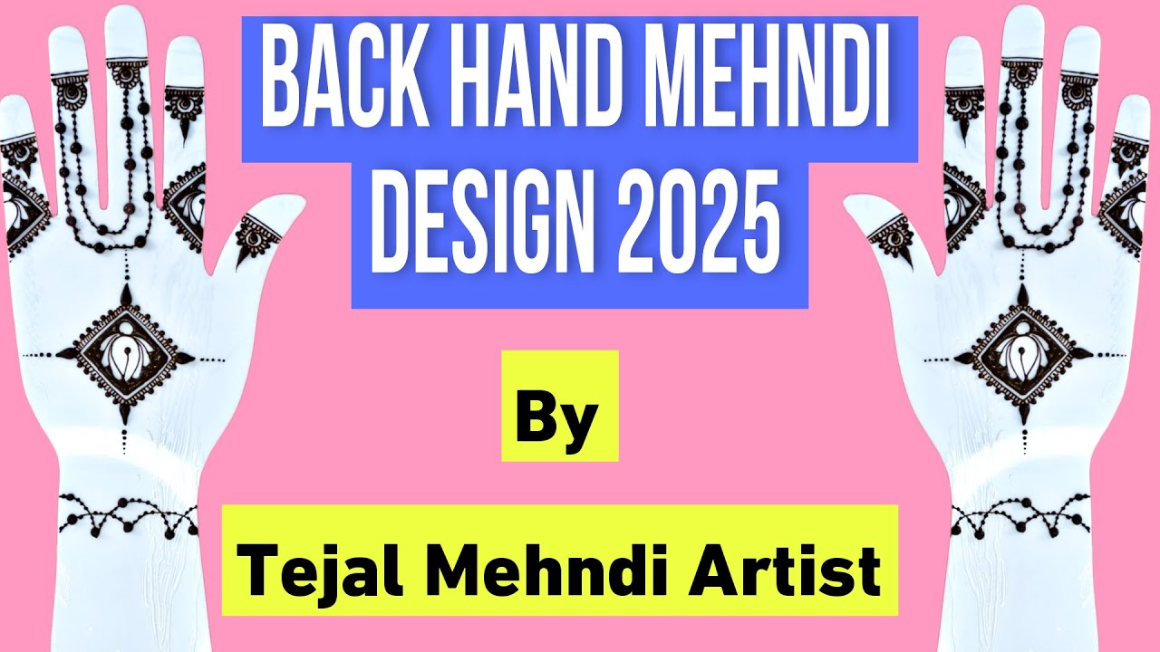 Lotus Back Hand Mehndi Design | Simple & Elegant Mehndi Design for ...