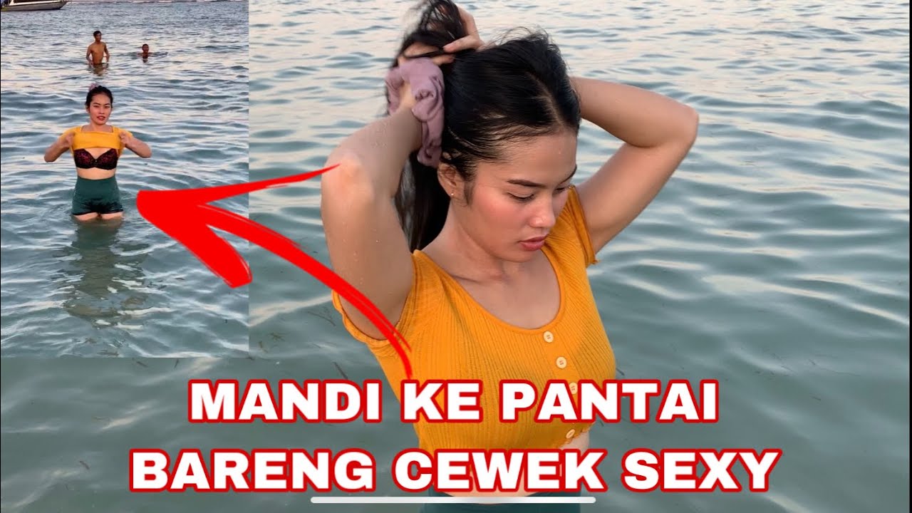MANDI KE PANTAI SANUR DI BALI BARENG CEWEK SEXY - YouTube