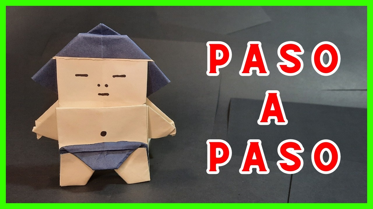 ⩥ Cómo hacer un LUCHADOR de PAPEL | Origami SUMO - YouTube