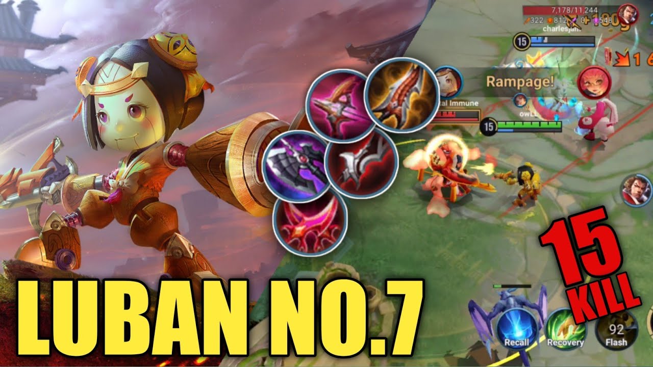 Luban No.7 Crazy Damage Builds 100% Overpowered | Luban No.7 Top 1 ...