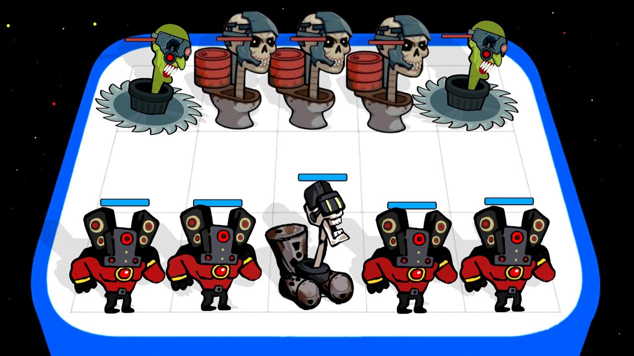 TV Camera Monster War: Games Gameplay|Merge War Monster vs Cyberman ...