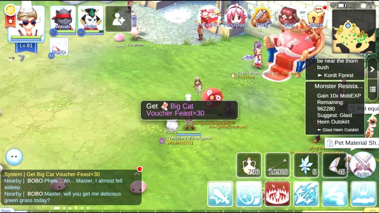 Ragnarok M Eternal Love Free 30 Big Cat Voucher - YouTube