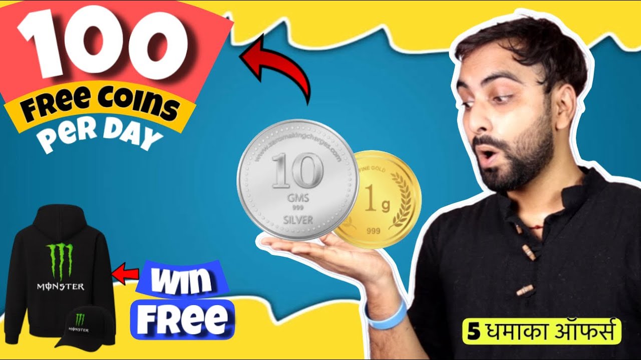 100 FREE Silver Coins From Dainik Bhaskar | Monster Energy FREE Loot ...