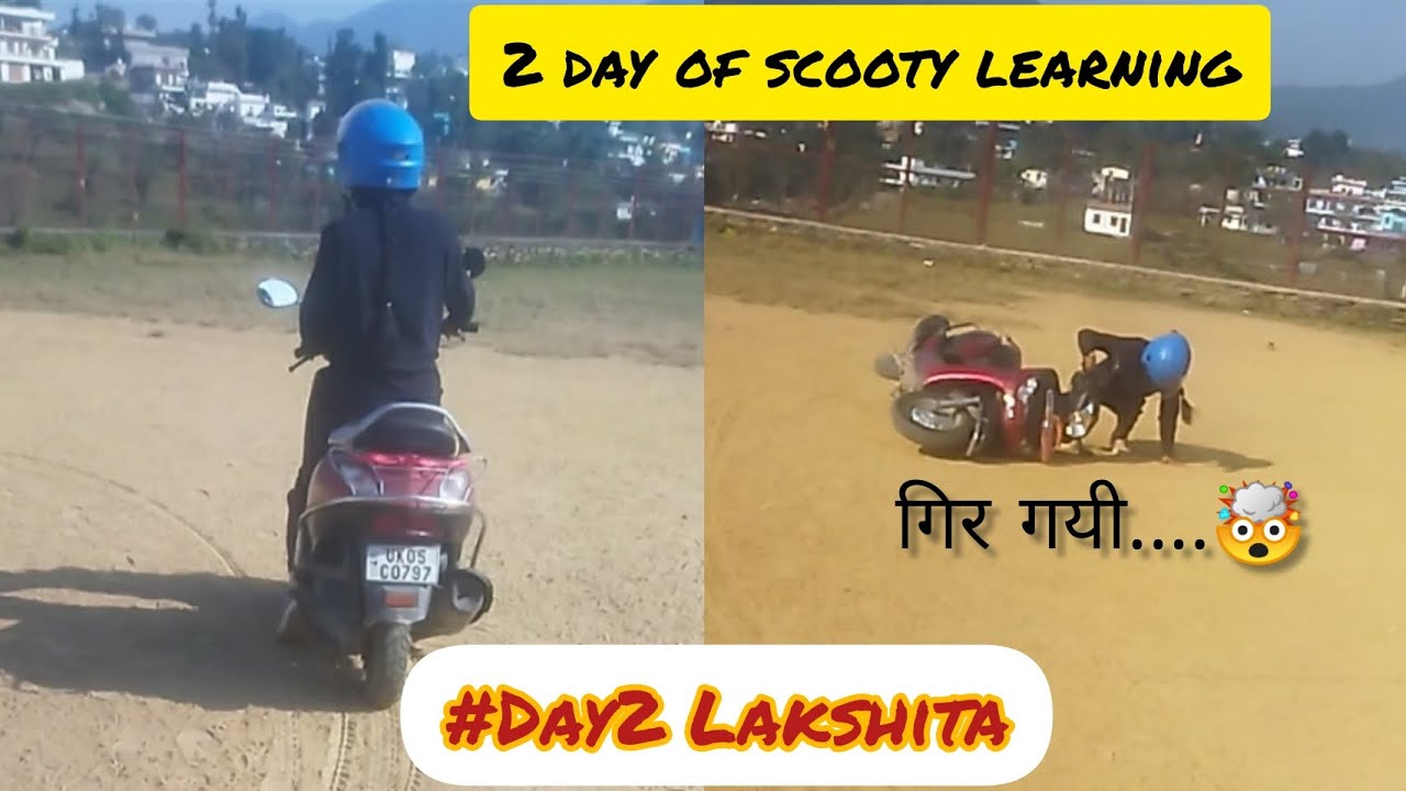 #Day 2 of scooty learning( lakshita)... - YouTube