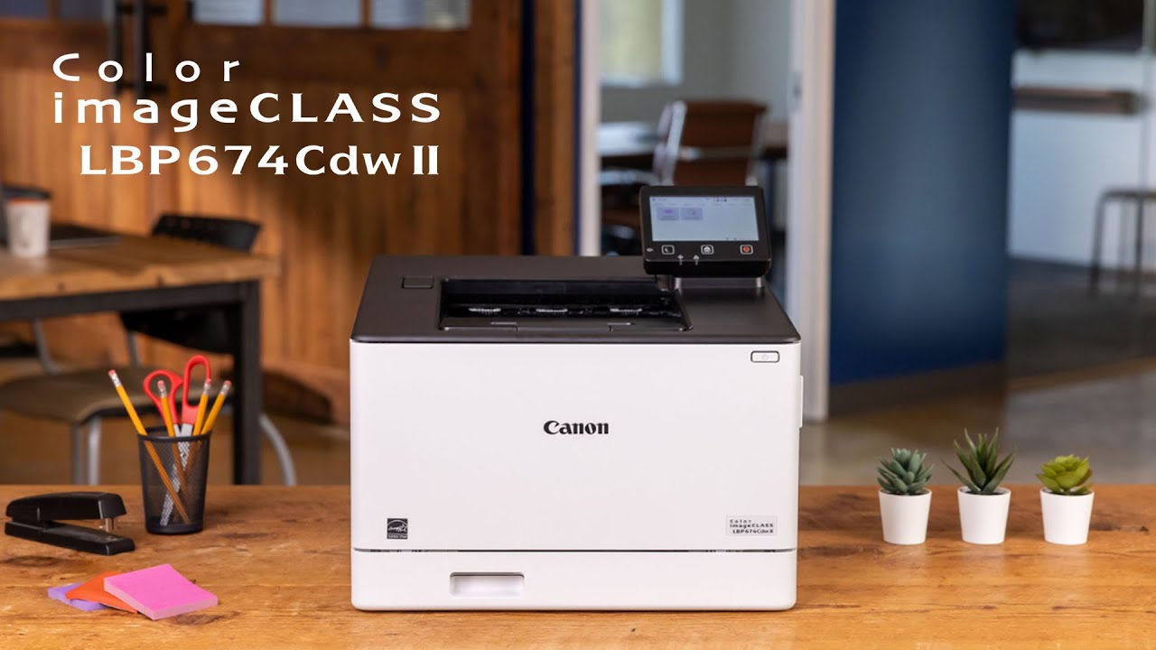 Canon imageCLASS LBP674Cdw II Single function Printer - YouTube