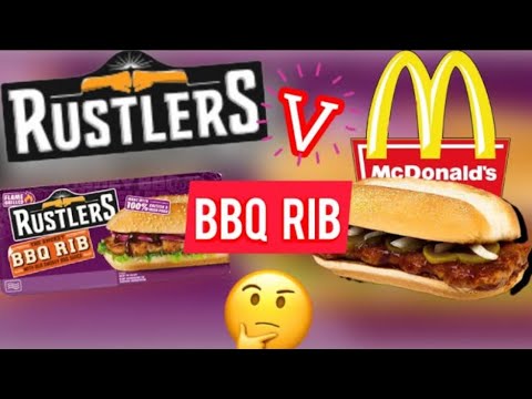 Rustlers Vs. McDonald's: The Ultimate BBQ Rib Showdown! - YouTube