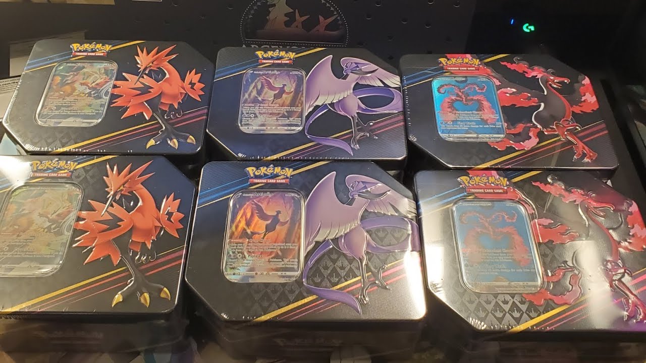 Pokemon Crown Zenith Case of Galar Bird Tin Opening - YouTube