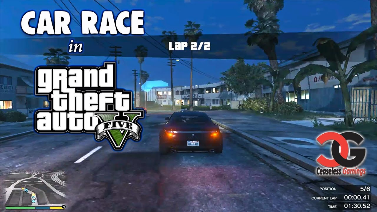 GTA 5 Car Race Full Mission - YouTube