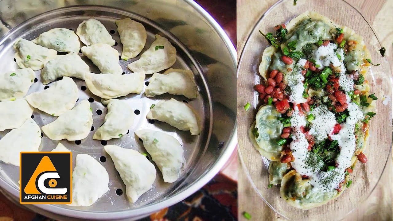 Street Food - Afghani Delicious Dumpling Ashak Recipe - YouTube